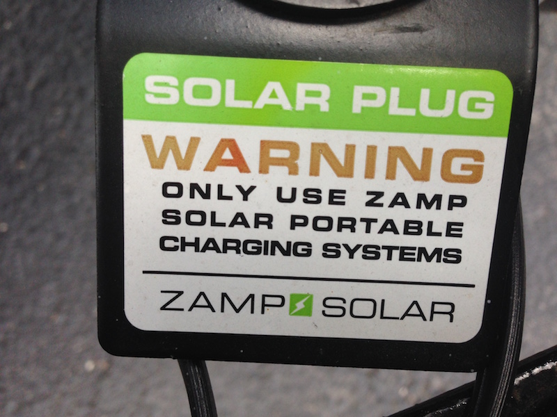 Why is there a “Zamp only” plug on your Airstream?